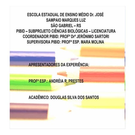Relatório do pibid | PDF