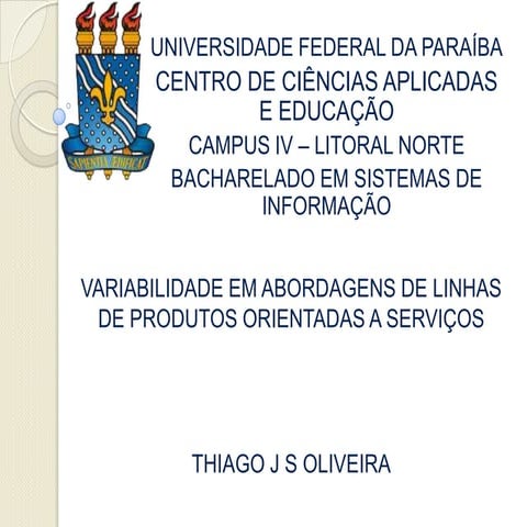 Apresentação tcc | PPT