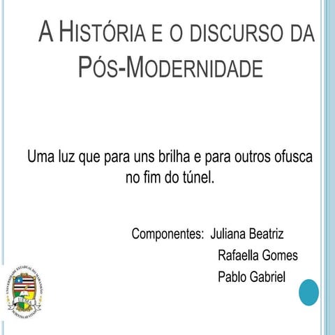 Pós-modernidade | PPT