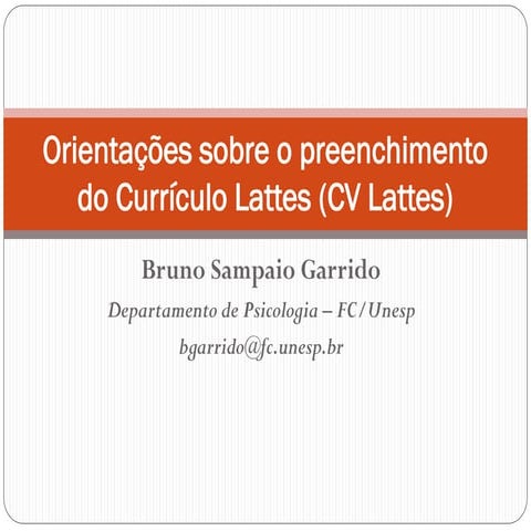 APRESENTAÇÃO SOBRE CURRÍCULO (CV) LATTES.pdf