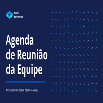 Apresentação de Negócios Agenda de Reunião de Equipe Abstrato Modular ...
