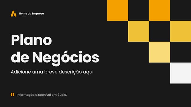 Apresentação De Negócios Plano De Negócios Geométrico Corporativo Preto