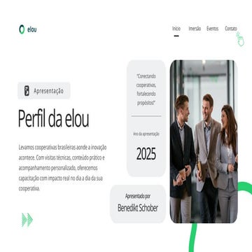 Programas Internacionais para Cooperativas Brasileiras – elou 2025 | PDF
