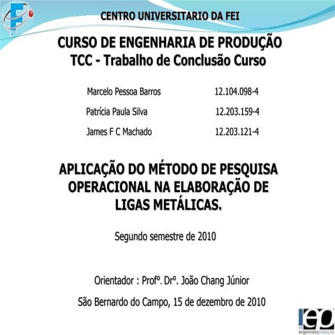 Apresentação final do tcc | PPT