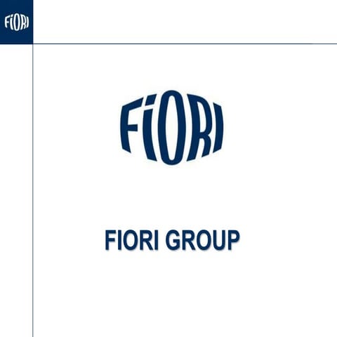 Apresentação fiori group | PPT