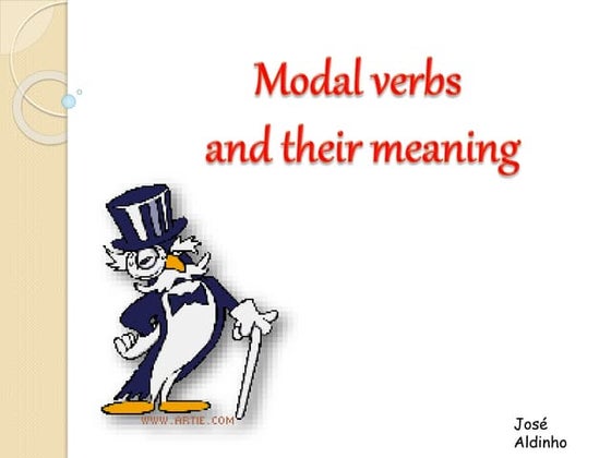 Modal verbs English Grammer PowerPoint download | PPT
