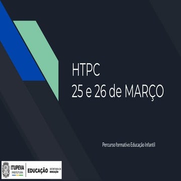 Apresentação HPTC 25 de Março para formação | PDF