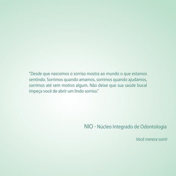 Apresentação institucional NIO | PPT