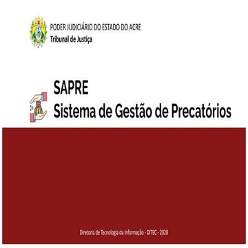 Apresentação SAPRE | PDF
