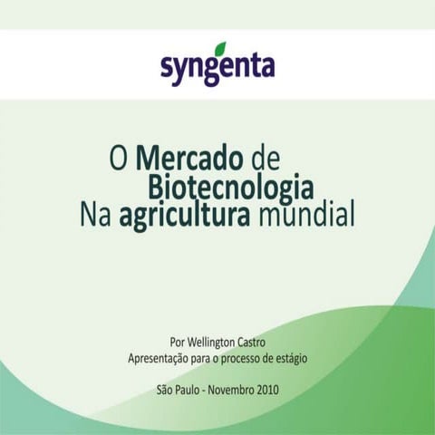 Apresentação syngenta | PPTX
