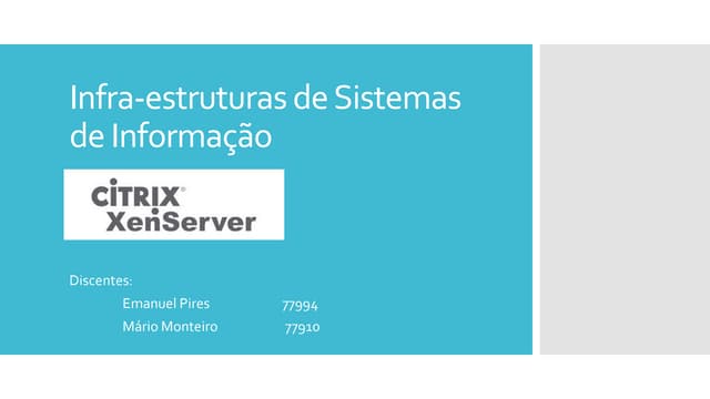 Apresentação Citrix Xen Server Ppt