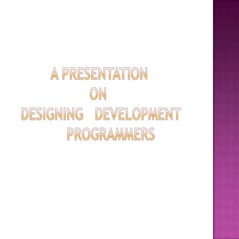 Management Development Program | PPTX