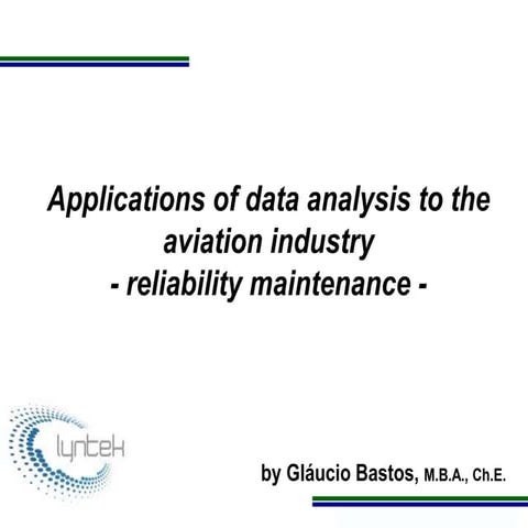Applications of data analysis to aviation | PPTX