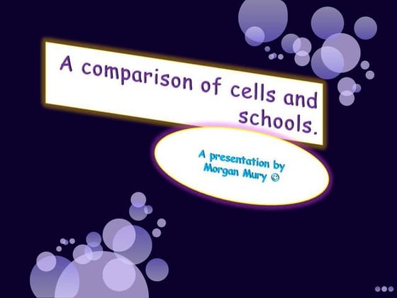 A Cell Is Like A School[1] | PPT | Professional School | Postgraduate ...