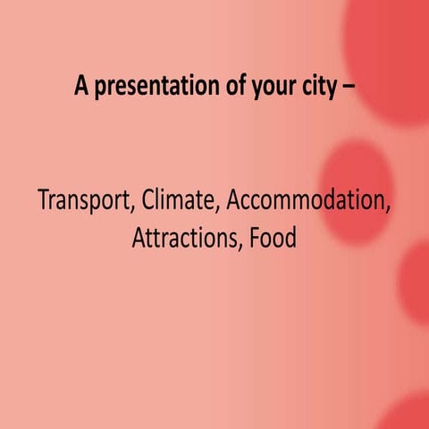 A presentation of your country – | PPTX