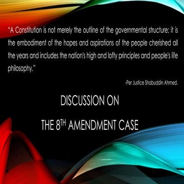 A presentation on 8th amendment case | PPT