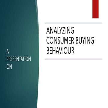 A PRESENTATION ON CONSUMER BEHAVIOUR.pptx