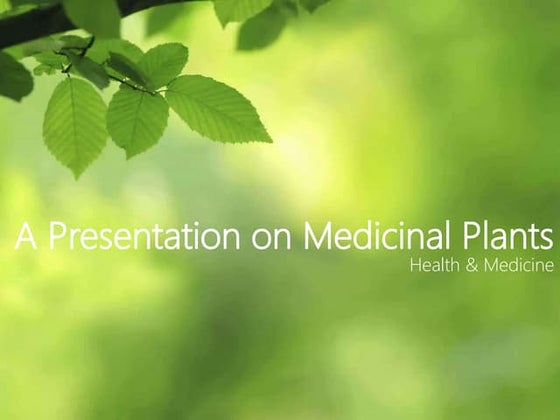 Herbal plants | PPT