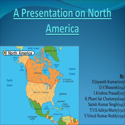 A presentation on north america | PPT