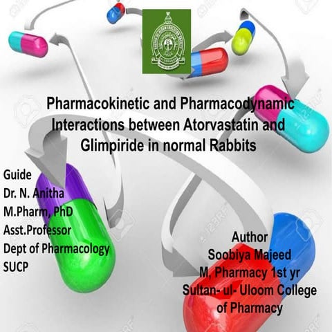 pharmacokinetic and pharmacodynamic interactions between Atorvastatin ...