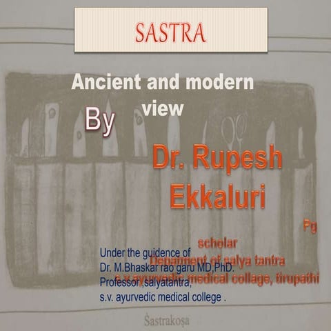 A presentation on sastras | PPTX