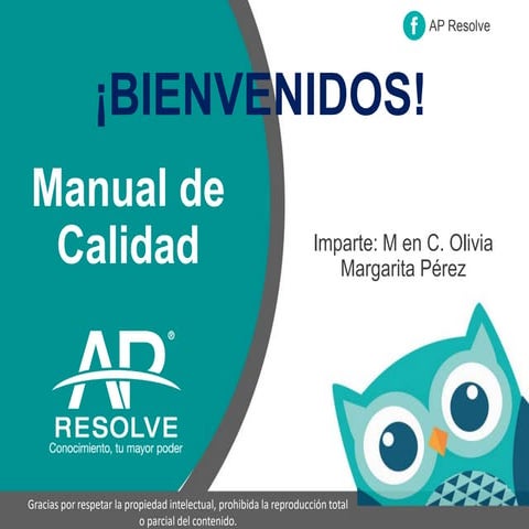 Ap Resolve Manual de Calidad | PDF