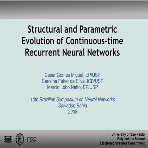 Neuroevolution in neural networks with dynamic neurons | PPT