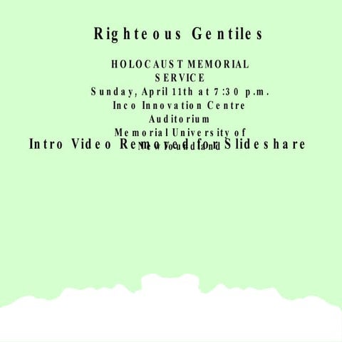 Righteous Gentiles | PPT