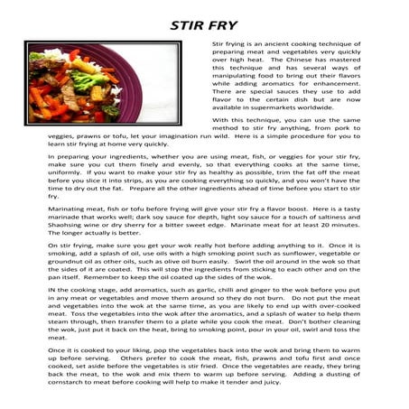 Stir Fry | PDF