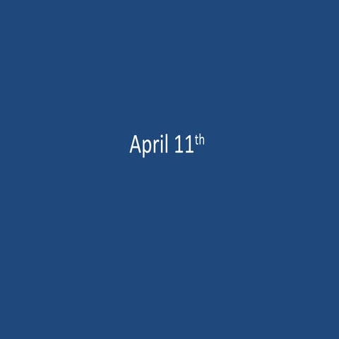 April 1st | PPT