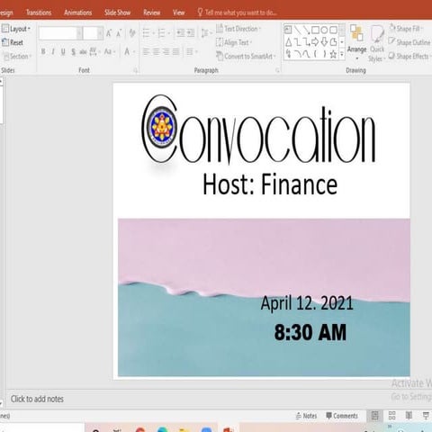 Weekly Virtual Convocation | PPTX