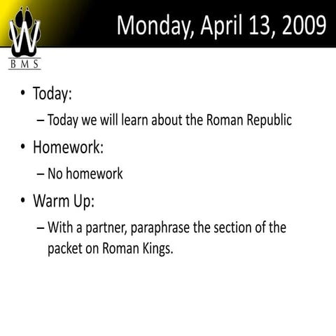 Roman Republic | PPTX