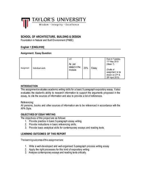 Eng Assignment 1 | PDF