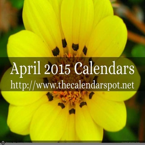 April 2015 Calendars | PPTX
