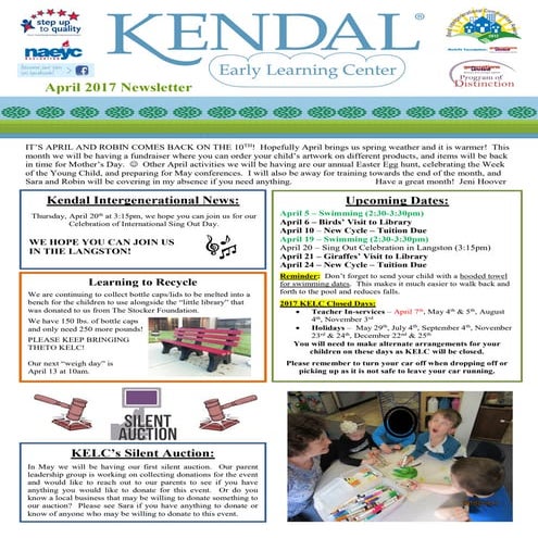 Sample newsletter | DOC