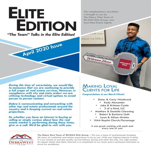 April 2020 Newsletter | PDF | Home Insurance | Insurance