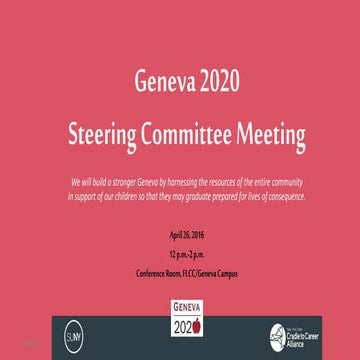 1° steering committee | PPT