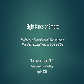 Coaching Seminar on the Eight Kinds of Smart [Handouts].pptx