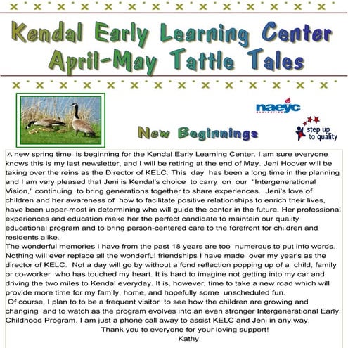 May Newsletter | PDF