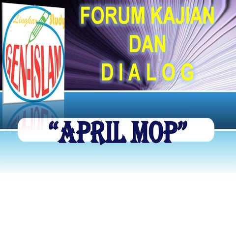 APRIL MOP ADALAH TIDAK DIBENARKAN DALAM ISLAM | PPT