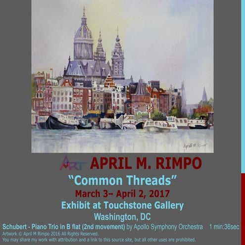April M Rimpo's-2017 Solo Exhibit "Common Threads" | PDF | Arts and ...