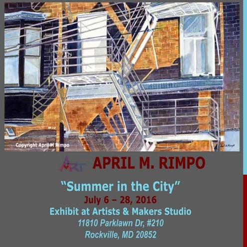 April M Rimpo - Summer in the City Exhibit | PDF