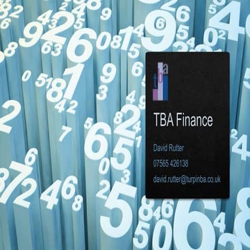 TBA Finance Feature Presentation | PPTX