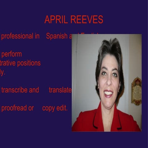 April reeves | PPT