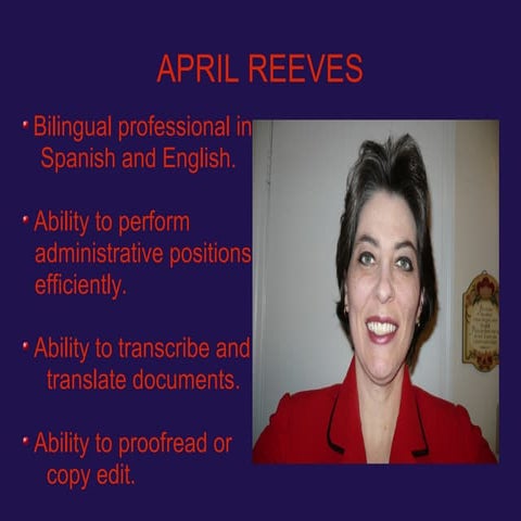 April Reeves's Administrative Assistant Presentation | PPT