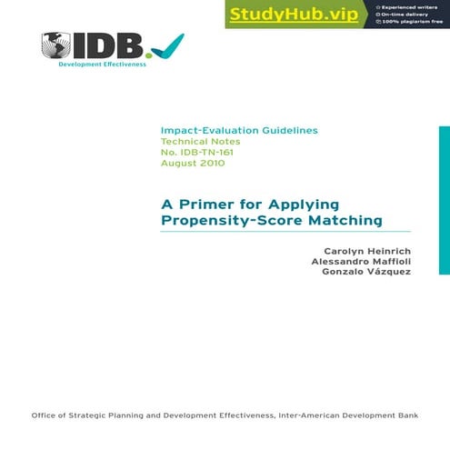 A Primer For Applying Propensity Score Matching Pdf