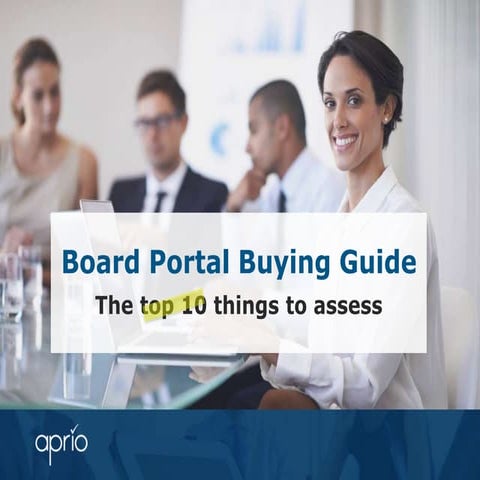 Aprio Board Portal Buying Guide Pptx