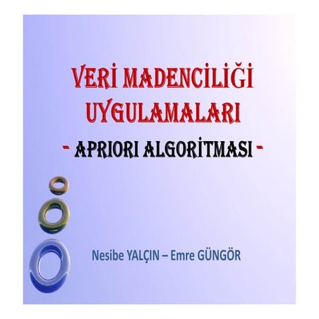Apriori algoritması | PPT