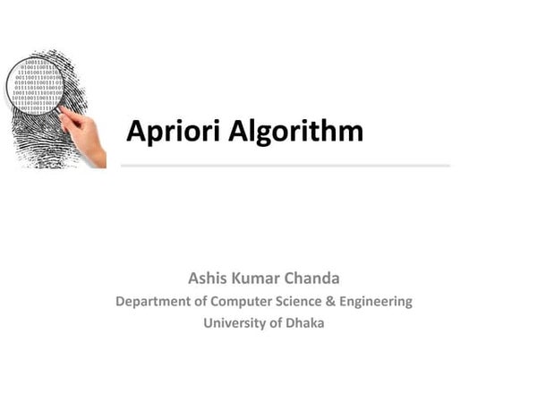 Lect6 Association Rule And Apriori Algorithm Ppt 6456