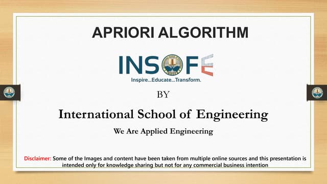 Apriori Algorithm Pptx Databases Computer Software And Applications